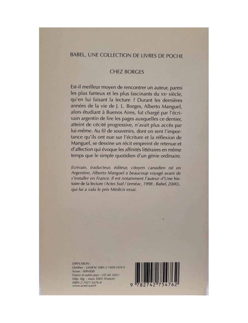 Chez Borges Par Alberto Manguel