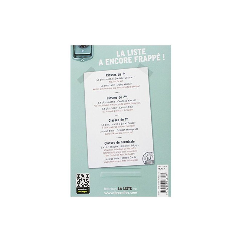 La liste Roman dès 14 ans Par Siobhan Vivian